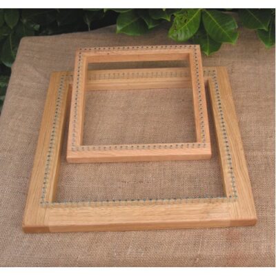 (Sq3) 12" Square Oak Frame Pin Loom 300mm - Dales Looms